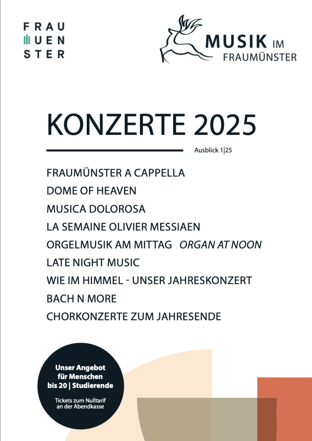 Orgelmusik am Morgen - Musik im Fraumünster, Zürich